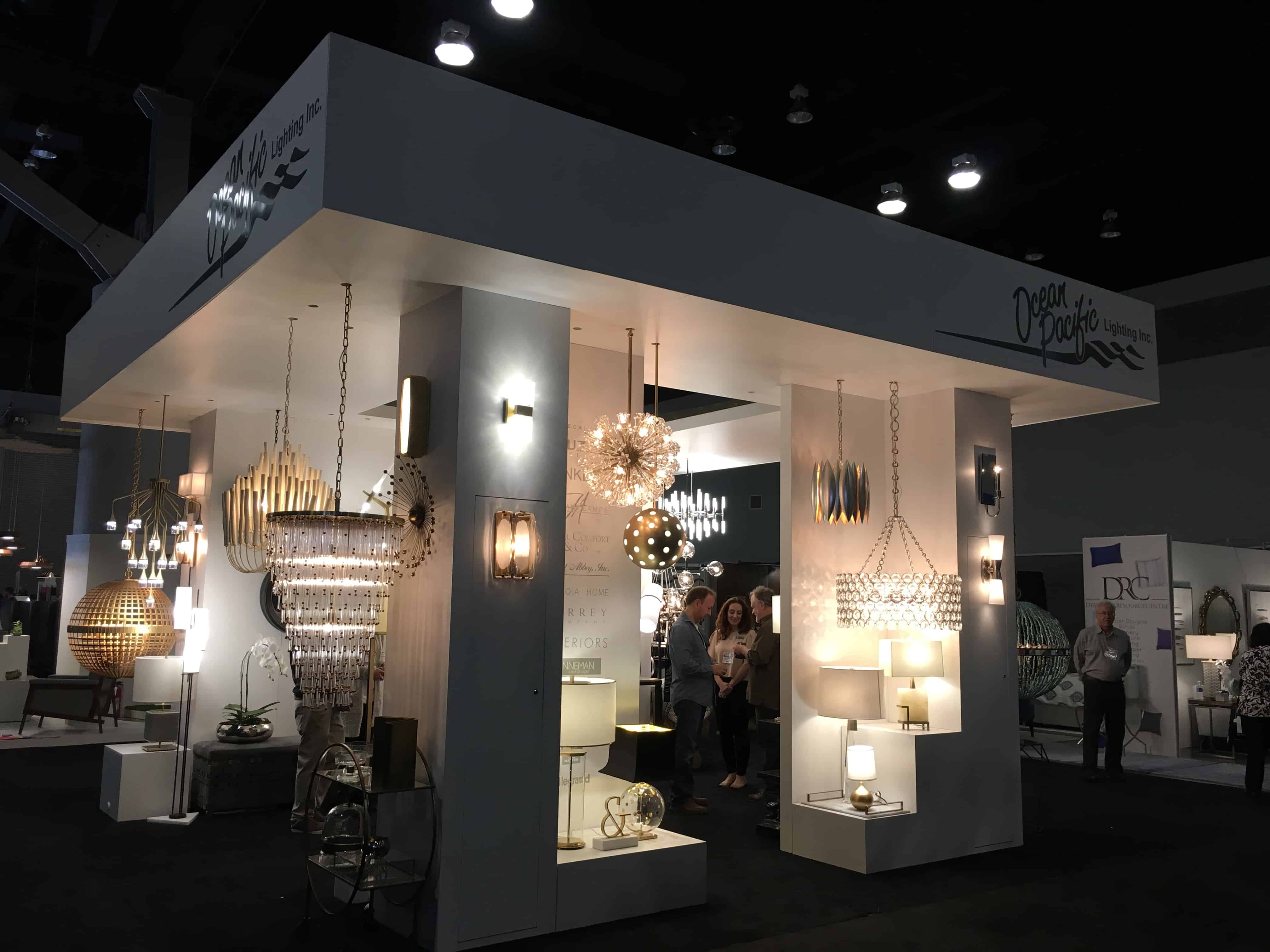Ocean Pacific Lighting Custom millwork Exhibit at Interior Design Show ...