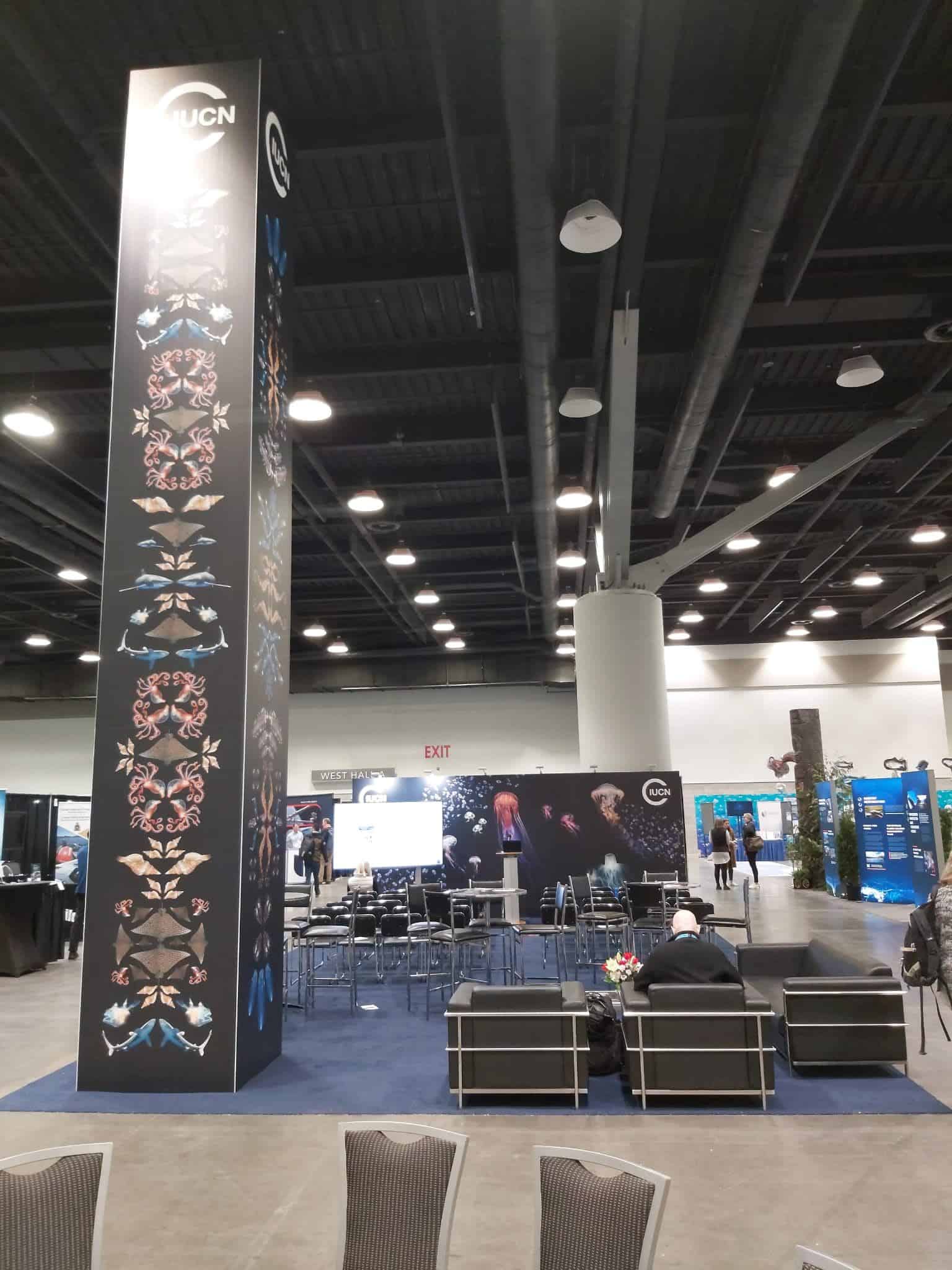 Custom Modular Exhibit IUCN at IMPAC 5 Exhibition Vancouver Feb 2023 ...