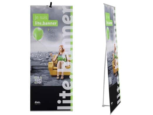 Lite Banner - Indoor banner stand from X-ban